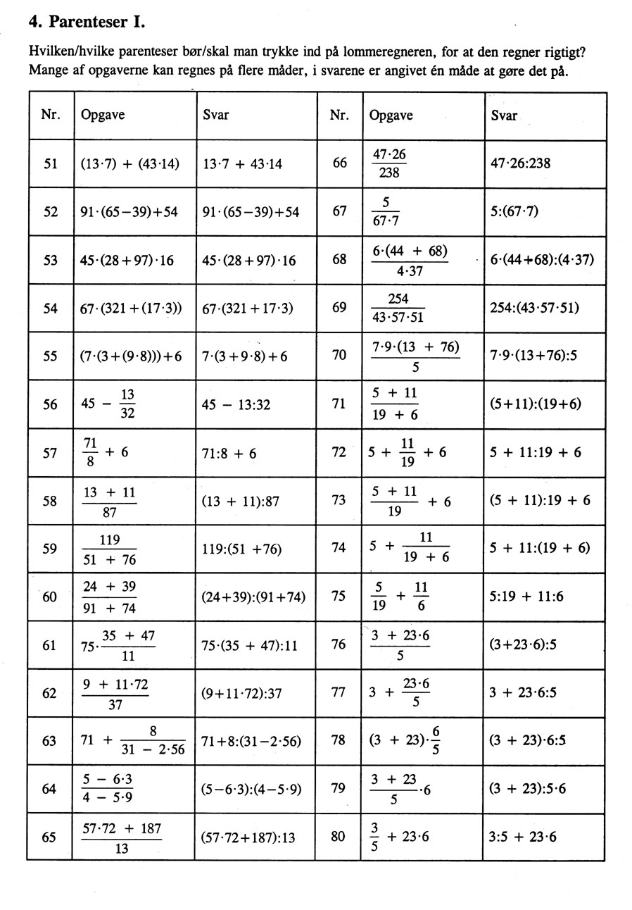 Matematikopgaver t&s